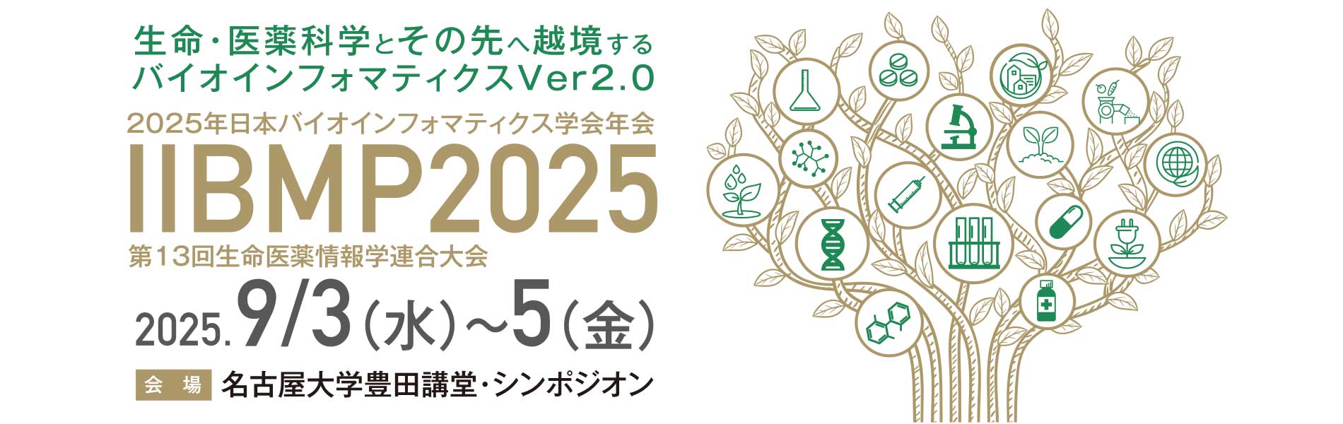 IIBMP2025 | 生命・医薬科学とその先へ越境するバイオインフォマティクスVer2.0